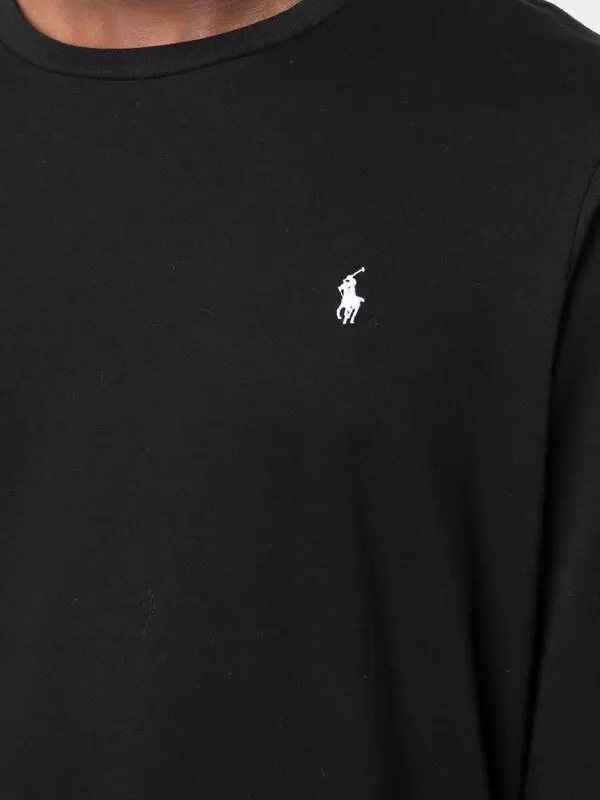 Polo Ralph Lauren Logo-embroidered T-shirt - Black