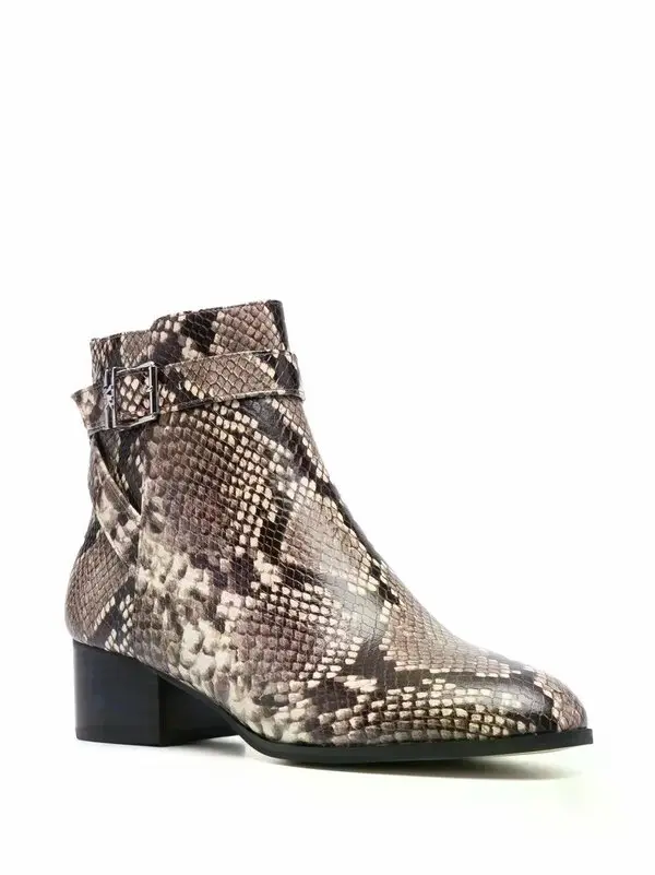 Michael Kors Python-print Ankle Boots