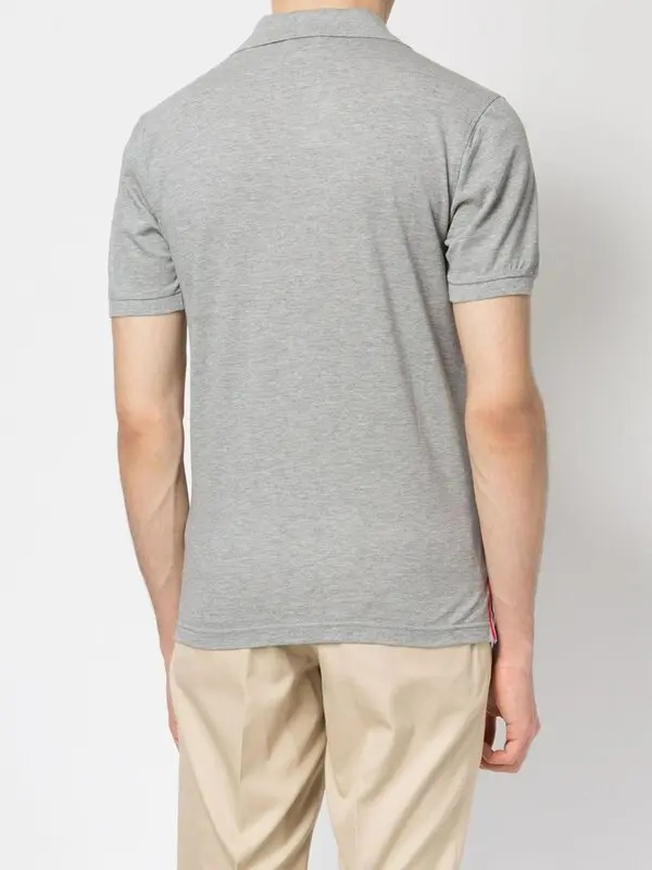 Thom Browne Pique Pocket Polo - Grey