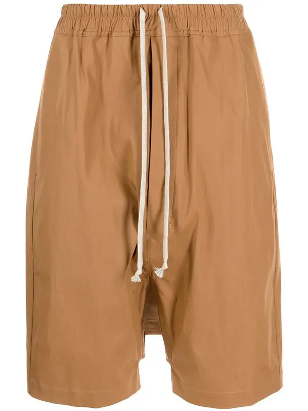 Rick Owens Pod Drop-crotch Track Shorts