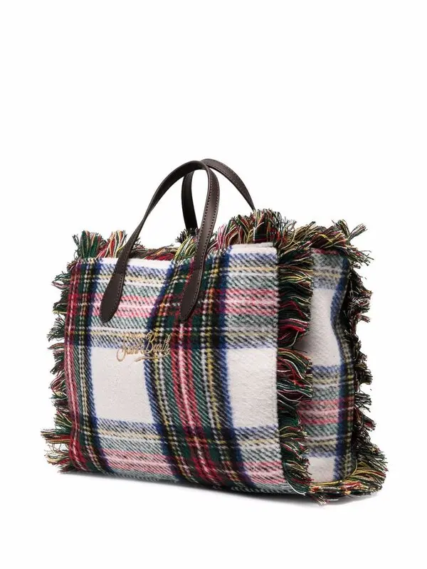 MC2 SAINT BARTH Colette Checked Tote Bag