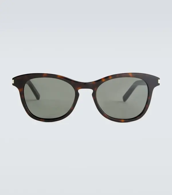 Saint Laurent Round-frame Sunglasses - Brown