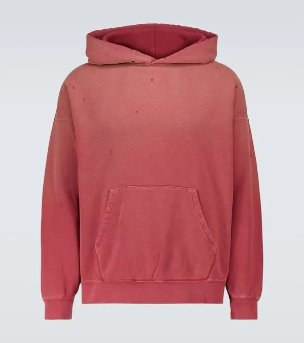 Visvim Jumbo Crash Hooded Sweatshirt In Red - 40% Off | Editorialist