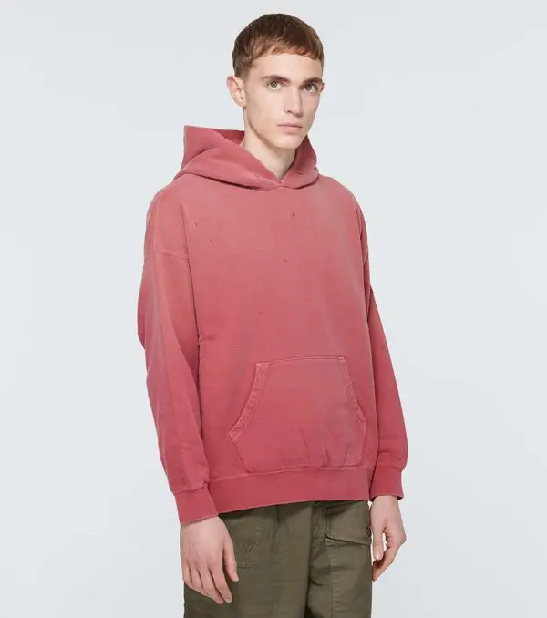 Visvim Jumbo Crash Hooded Sweatshirt In Red - 40% Off | Editorialist