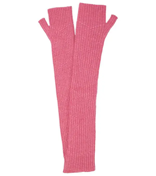 BARRIE Fingerless Gloves - Pink