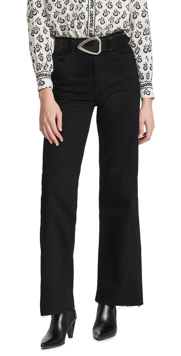SLVRLAKE Grace Ankle Length Jeans - Jet Black
