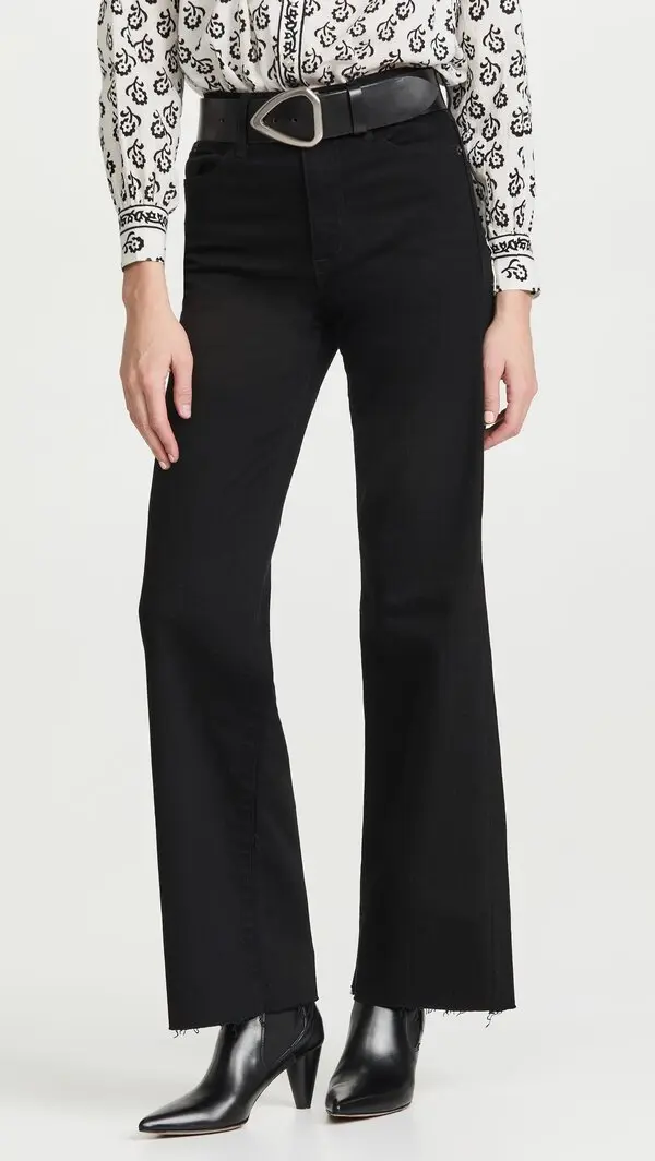 SLVRLAKE Grace Ankle Length Jeans - Jet Black