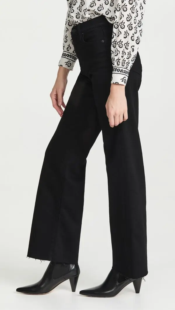 SLVRLAKE Grace Ankle Length Jeans - Jet Black