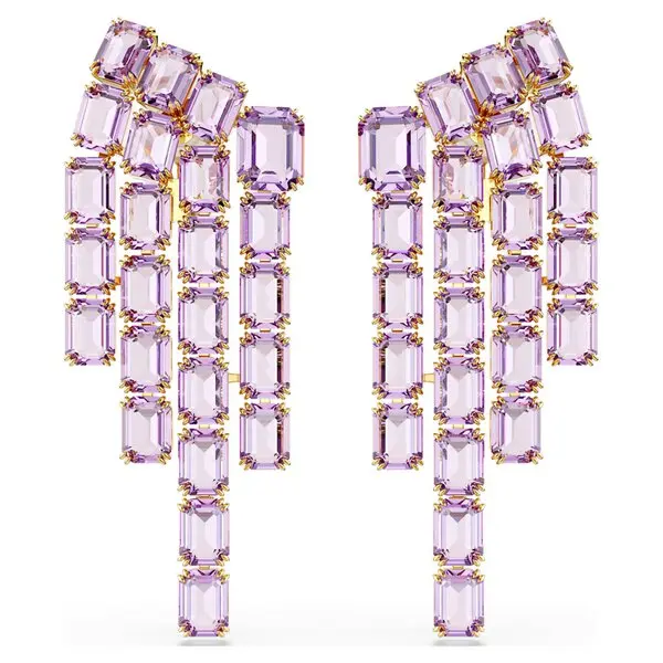 SWAROVSKI Millenia Clip Earrings - Purple