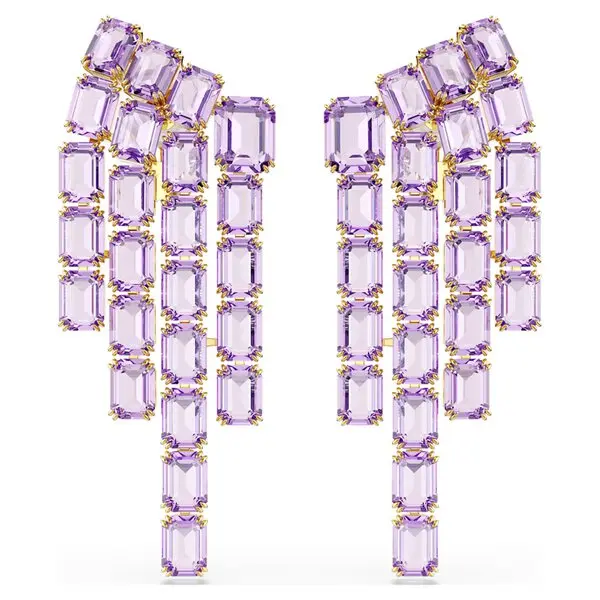 SWAROVSKI Millenia Clip Earrings - Purple