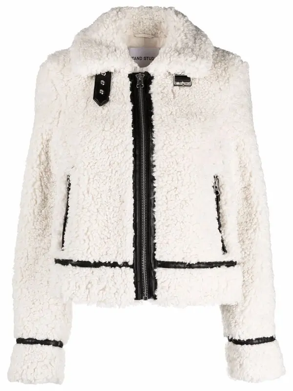STAND STUDIO Audrey Faux Shearling Jacket