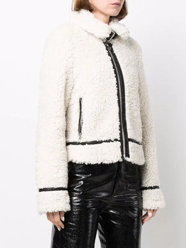 STAND STUDIO Audrey Faux Shearling Jacket