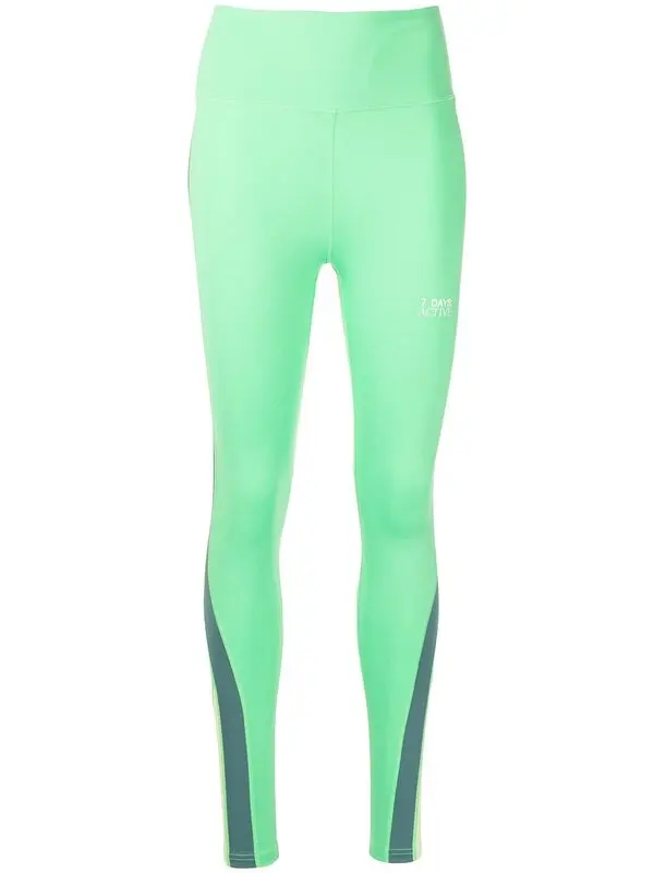 7 DAYS ACTIVE High-waisted Colour-block Leggings