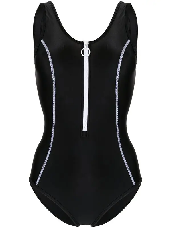 DUSKII Tamara Zip-up One-piece Swimsuit - Black
