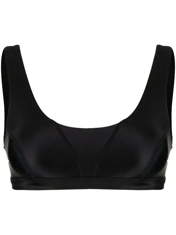 DUSKII Kate Scoop-neck Bikini Top - Black