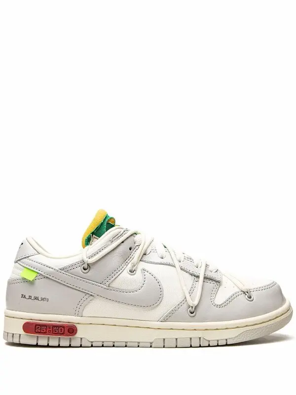 Nike X Off White Dunk Low Sneakers - Grey