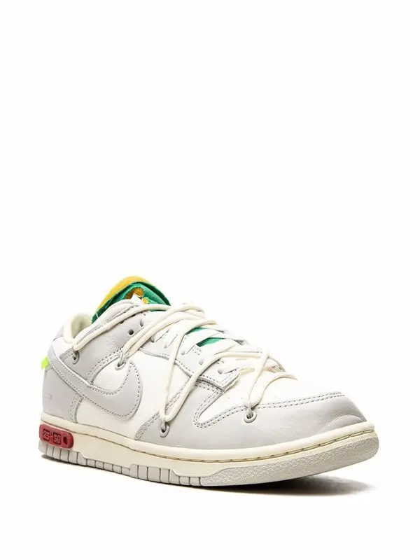 Nike X Off White Dunk Low Sneakers - Grey