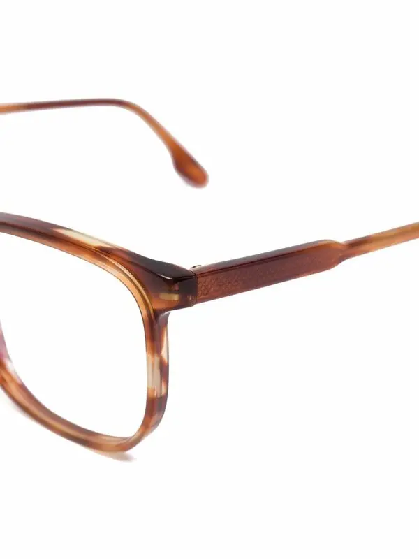 Victoria Beckham Tortoiseshell-effect Square Glasses