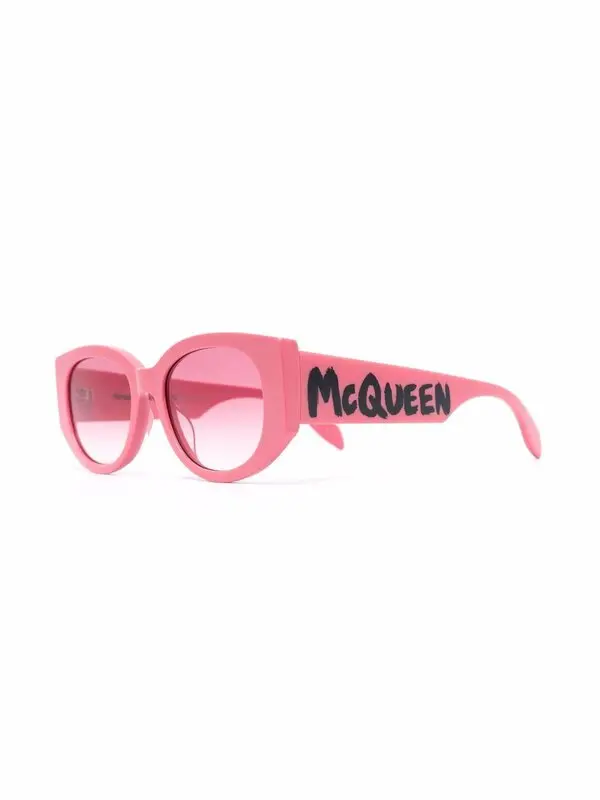 Alexander McQueen Graffiti Logo Sunglasses