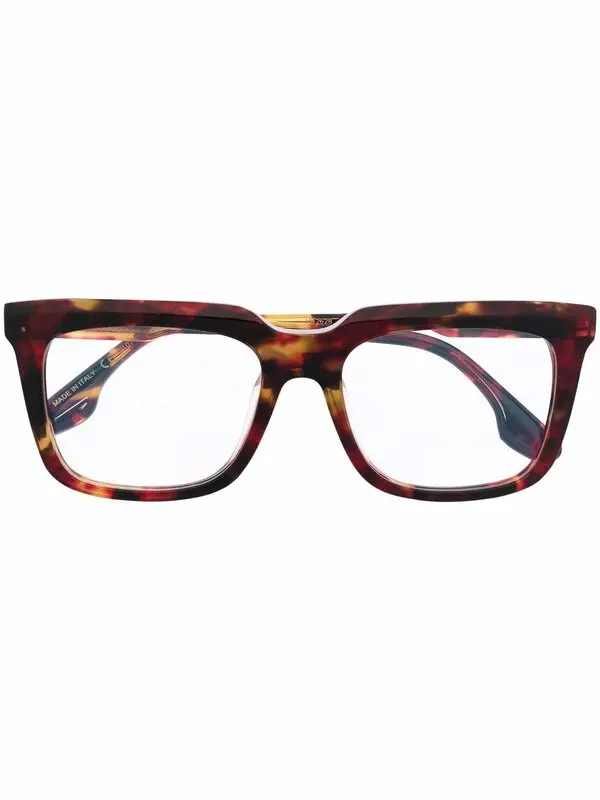 Victoria Beckham Tortoiseshell-effect Square-frame Glasses - Brown