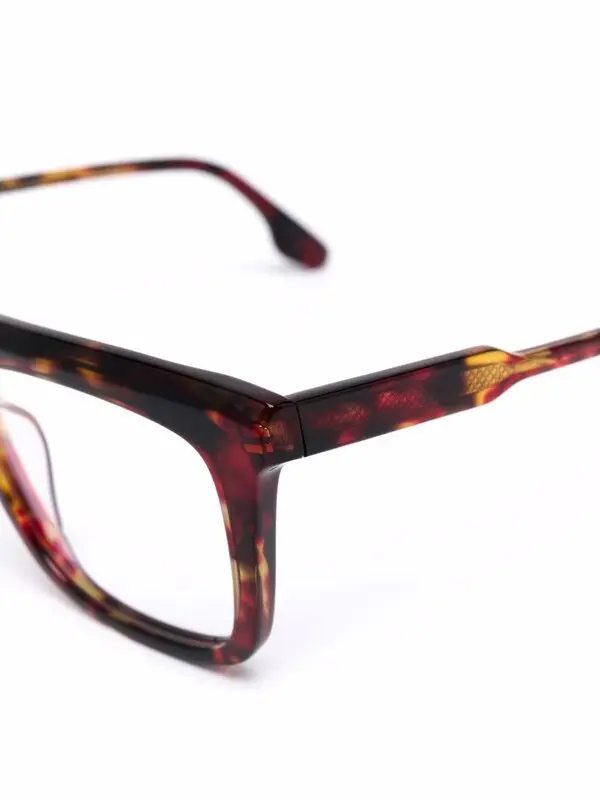 Victoria Beckham Tortoiseshell-effect Square-frame Glasses