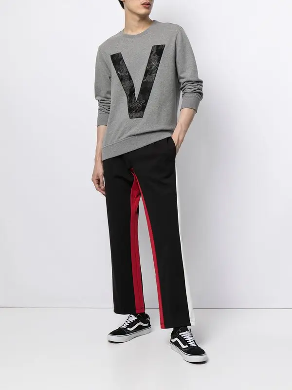 PORTS V Logo-appliqué Sweater