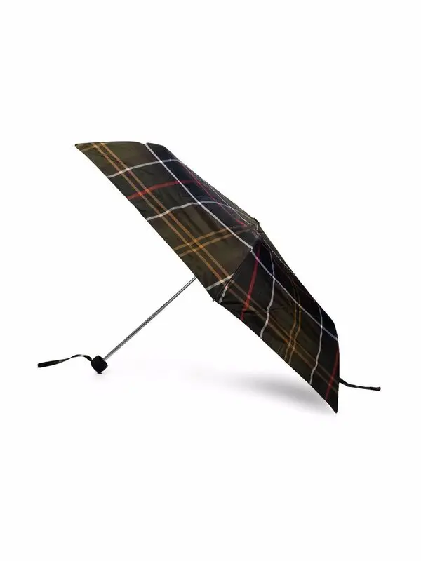 Barbour Portree Plaid Folding Umbrella
