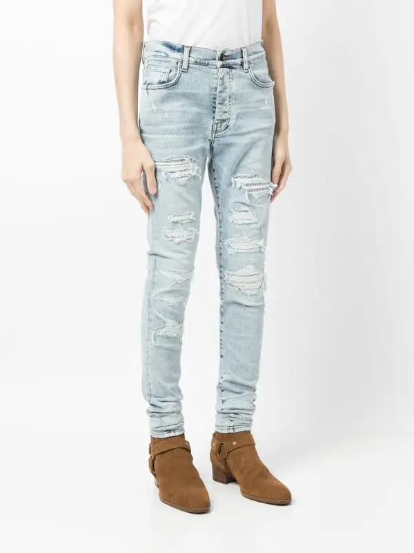 Amiri Distressed Skinny Jeans
