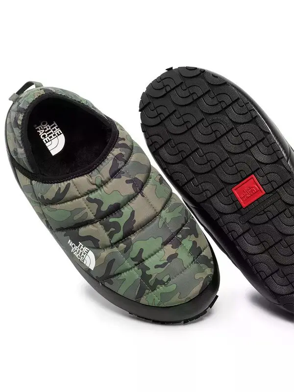 The North Face Thermoball™ Camouflage Print Slippers - Green