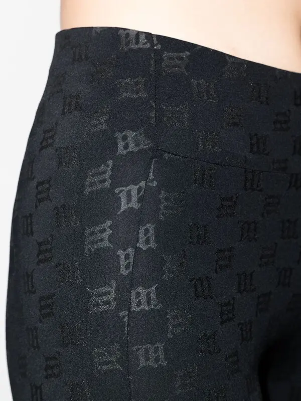 MISBHV All-over Logo Print Stretch Leggings - Black