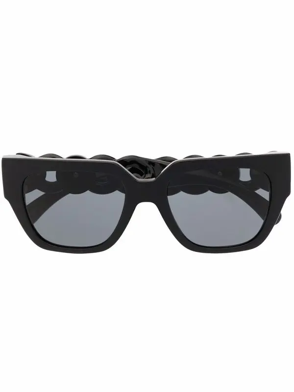 Versace Medusa Square-frame Sunglasses - Black