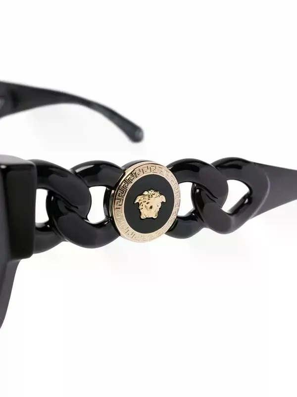 Versace Medusa Motif Chain-link Sunglasses