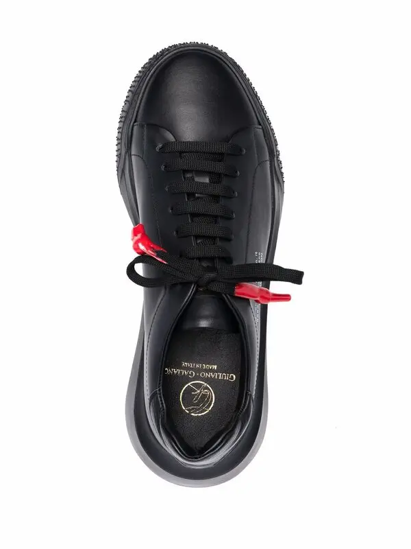 GIULIANO GALIANO Leather Sneakers - Black