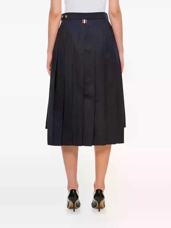 Thom Browne Super 120s Twill Pleated Skirt