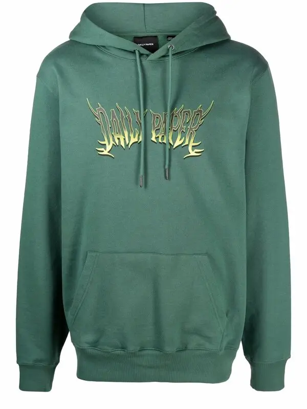 DAILY PAPER Logo-print Cotton Hoodie