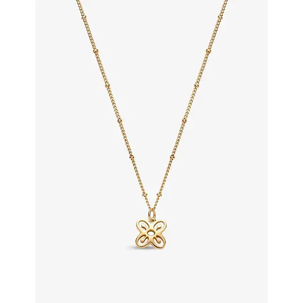 LA MAISON COUTURE Floral Pendant Necklace - Gold
