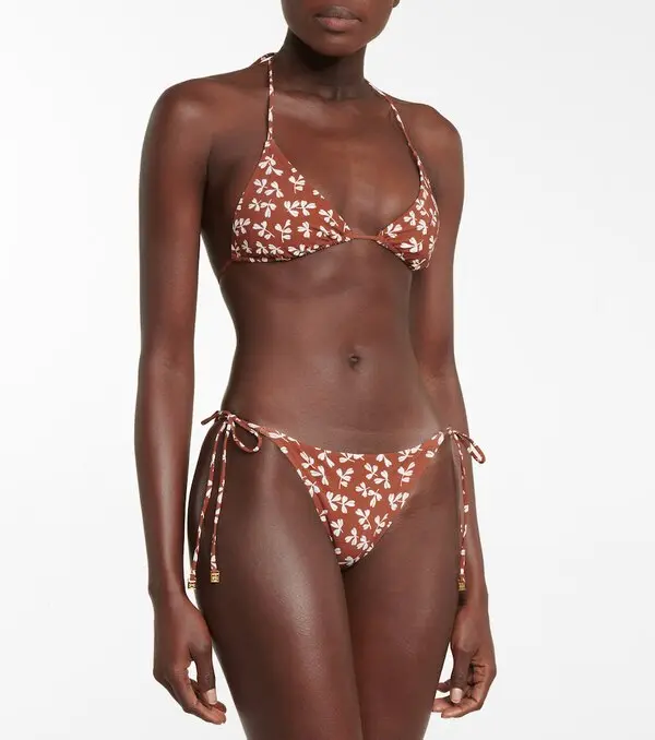 Tory Burch Printed Triangle Bikini Top