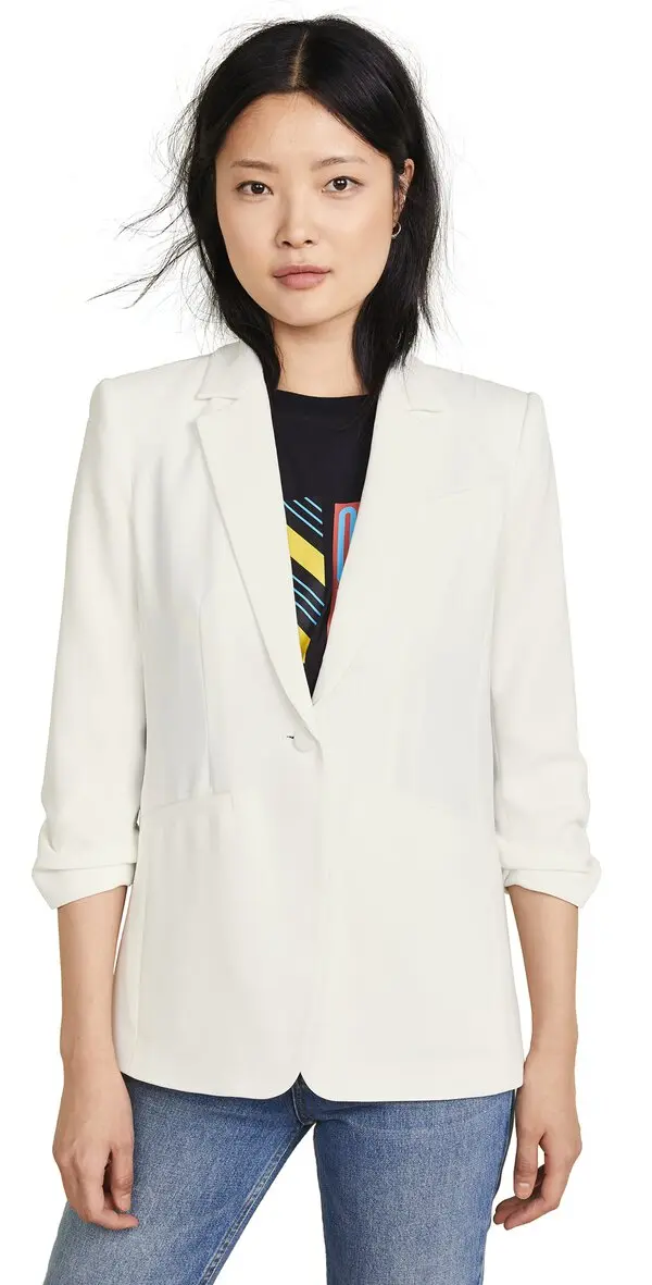 Cinq À Sept Crepe Khloe Blazer - Ivory