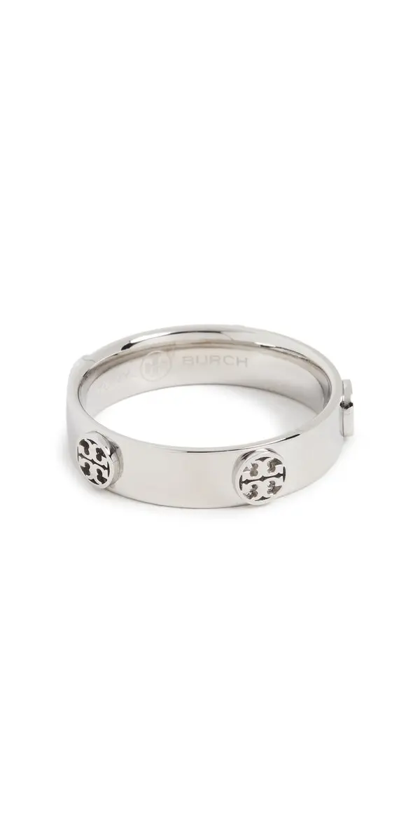 Tory Burch Miller Stud Ring - Tory Silver
