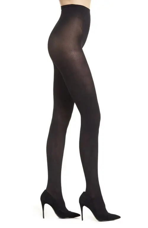 Swedish Stockings Nina Fishbone Tights - Black