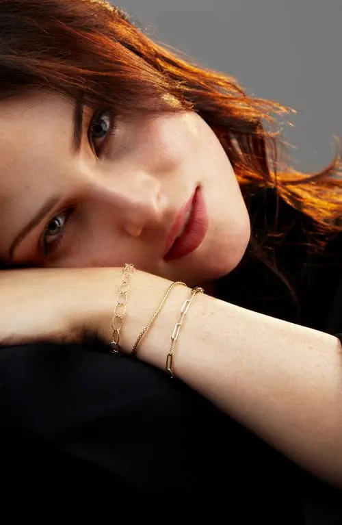Bony Levy 14k Gold Mesh Rope Bracelet