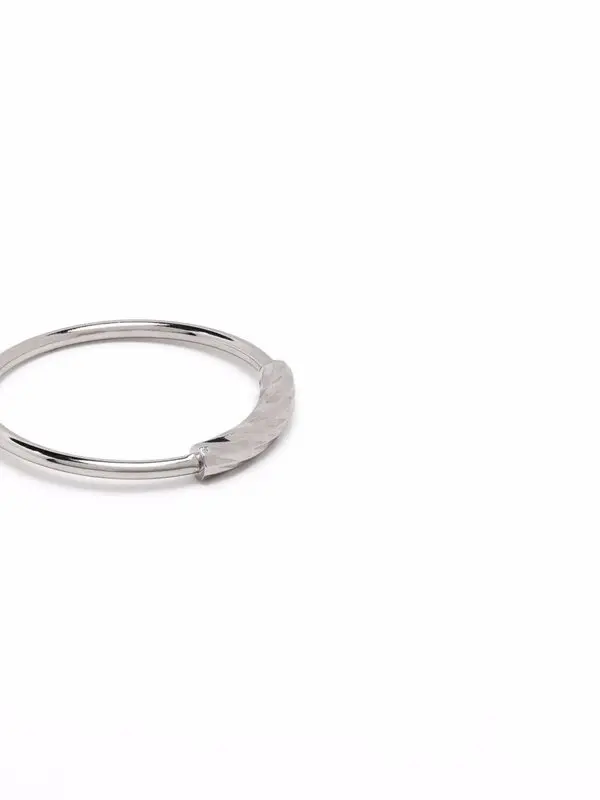MARIA BLACK 14kt White Gold Nancy 12 Single Hoop Earring