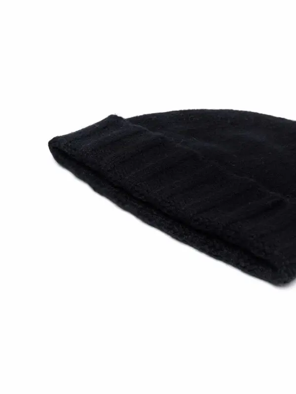 DRUMOHR Cashmere Beanie Hat - Black