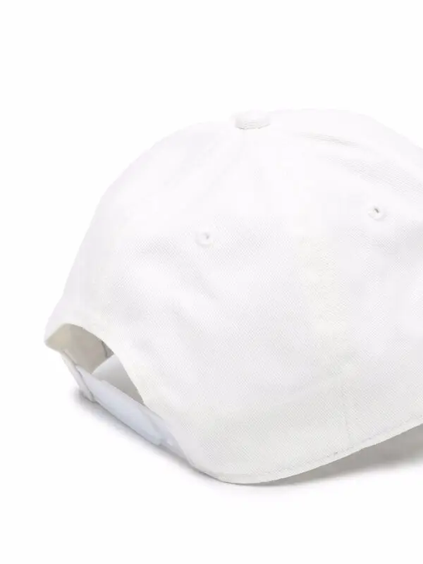 GOLDEN GOOSE Logo-patch Cap - White