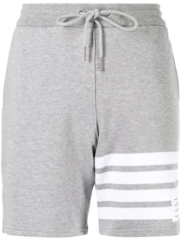 Thom Browne 4-bar Stripe Track Shorts - Grey