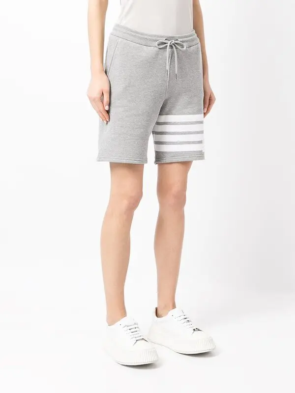 Thom Browne 4-bar Stripe Track Shorts - Grey