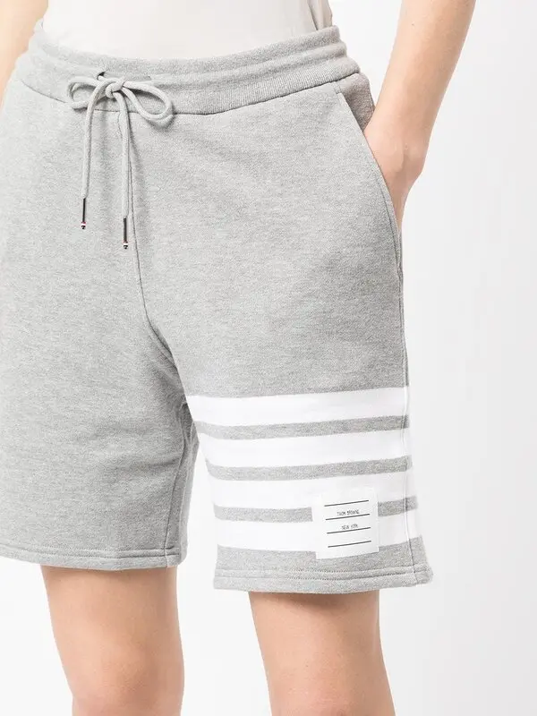 Thom Browne 4-bar Stripe Track Shorts - Grey