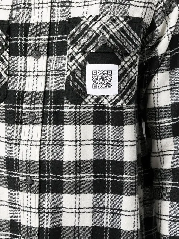 FUMITO GANRYU Pleated Flannel Shirt