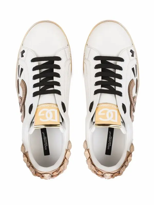 Dolce & Gabbana Logo-patch Lace-up Sneakers
