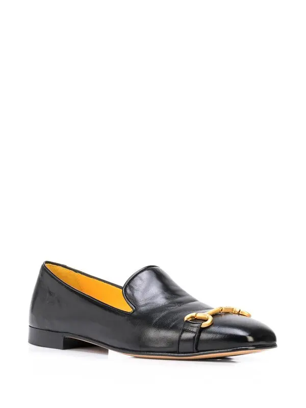 MADISON MAISON Square-toe Horsebit Loafers - Black